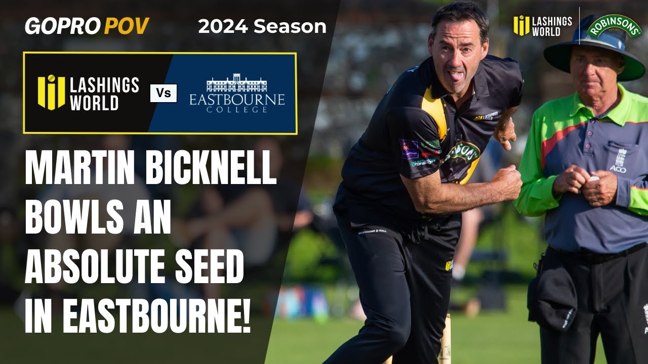 Martin Bicknell Bowls An Absolute Corker! - Lashings vs Eastbourne ...