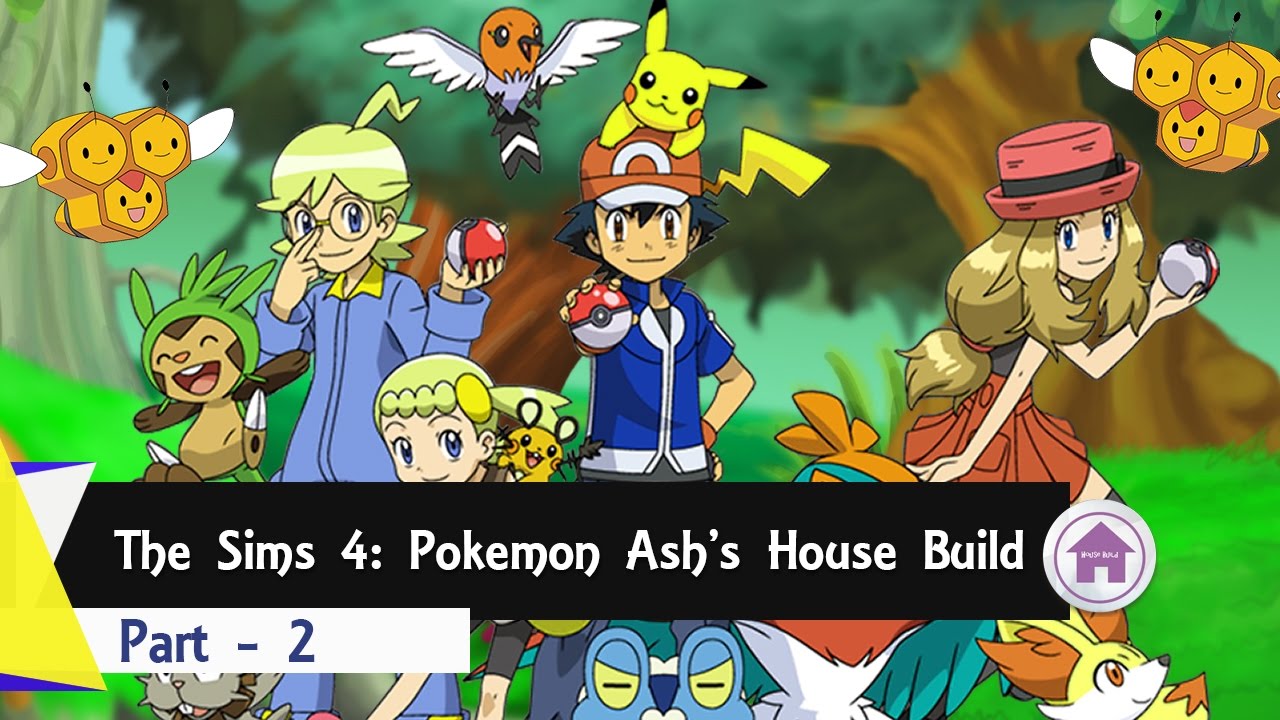 The Sims 4: Pokemon House build Part 2 - YouTube