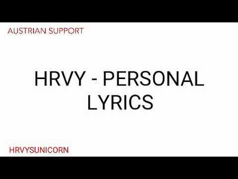 Hrvy - Personal (Lyrics) - YouTube