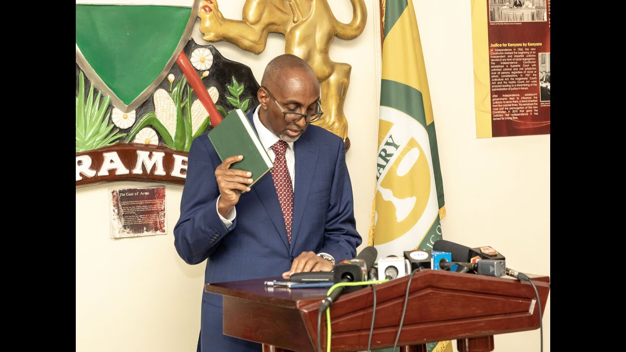 EACC CEO Abdi Mohamud Swearing In at the Supreme Court of Kenya - YouTube