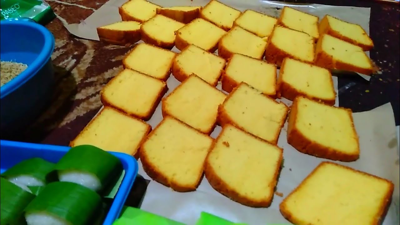 membuat kue bolu panggang untuk hajatan di rumah kakak iparku ...