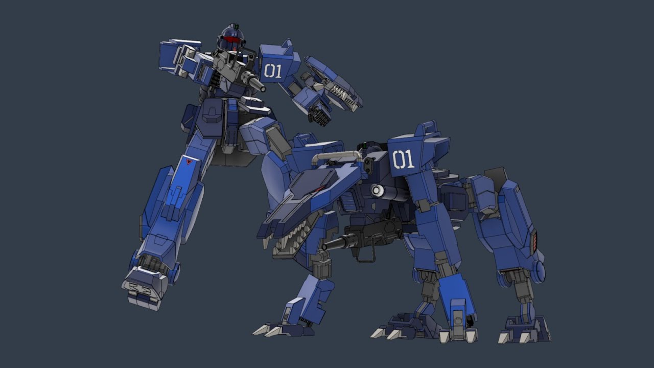 四脚可変型ブルーディスティニー - transformable Quadruped type BLUE DESTINY - - YouTube