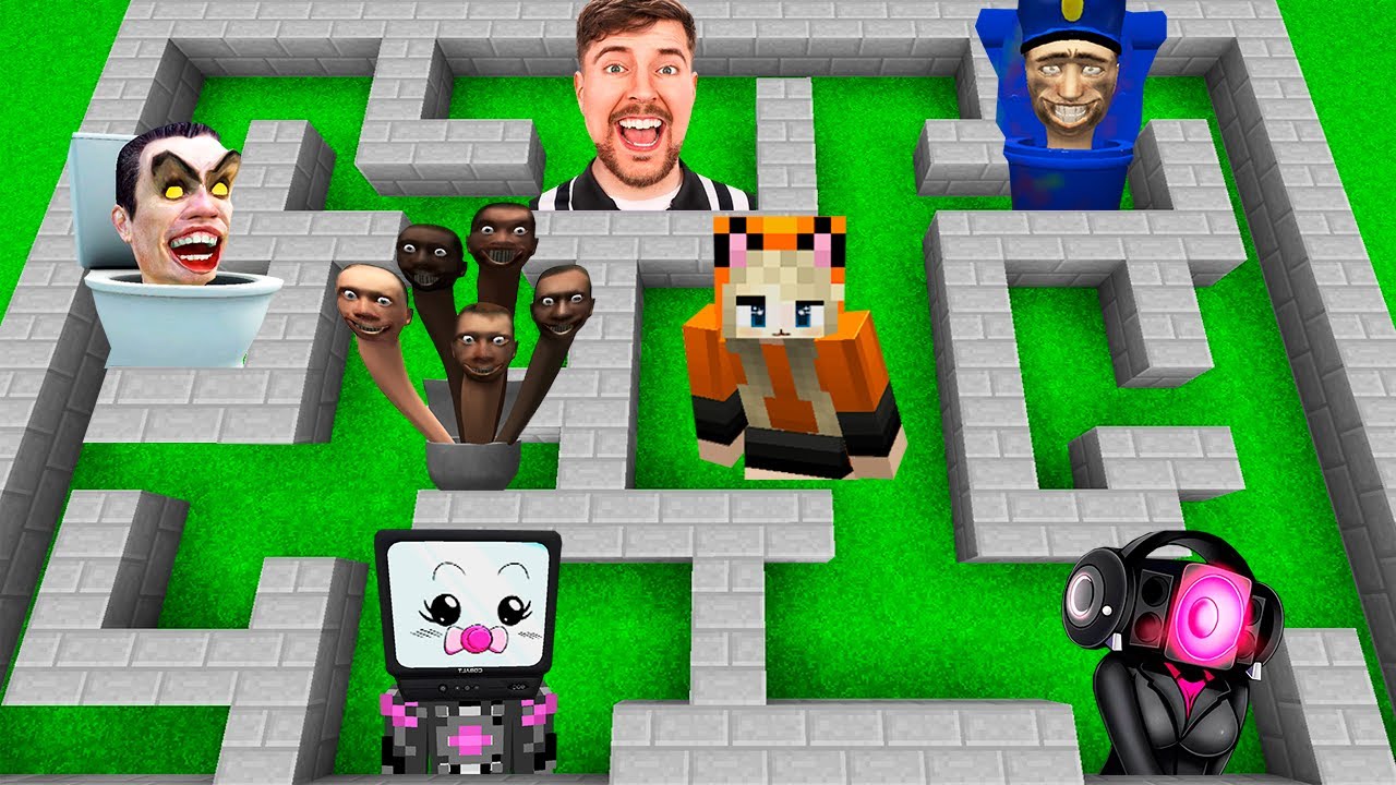 THE BIGGEST MAZES IN MINECRAFT - YouTube