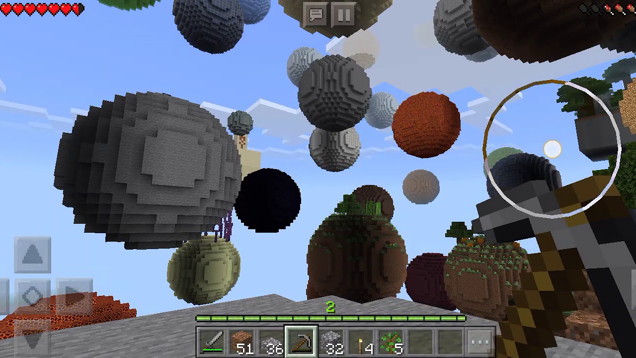 Minecraft planet sky block part 1 - YouTube