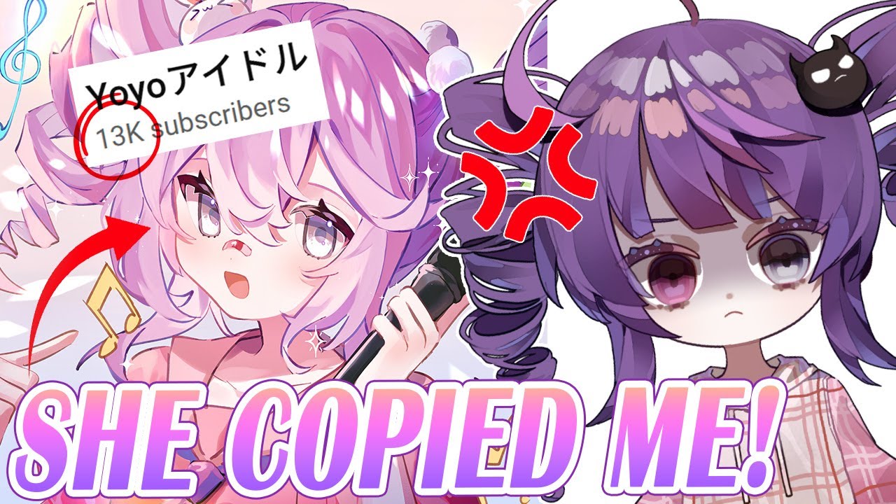 Small Vtuber got COPIED by bigger channel?!?!? - YouTube