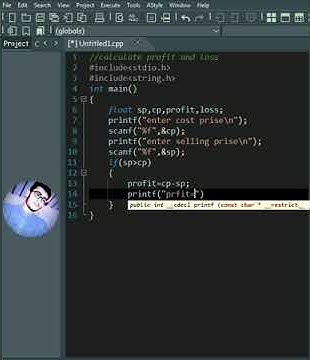 C Programming | Check Profit or Loss | Coding With Sohail | - YouTube