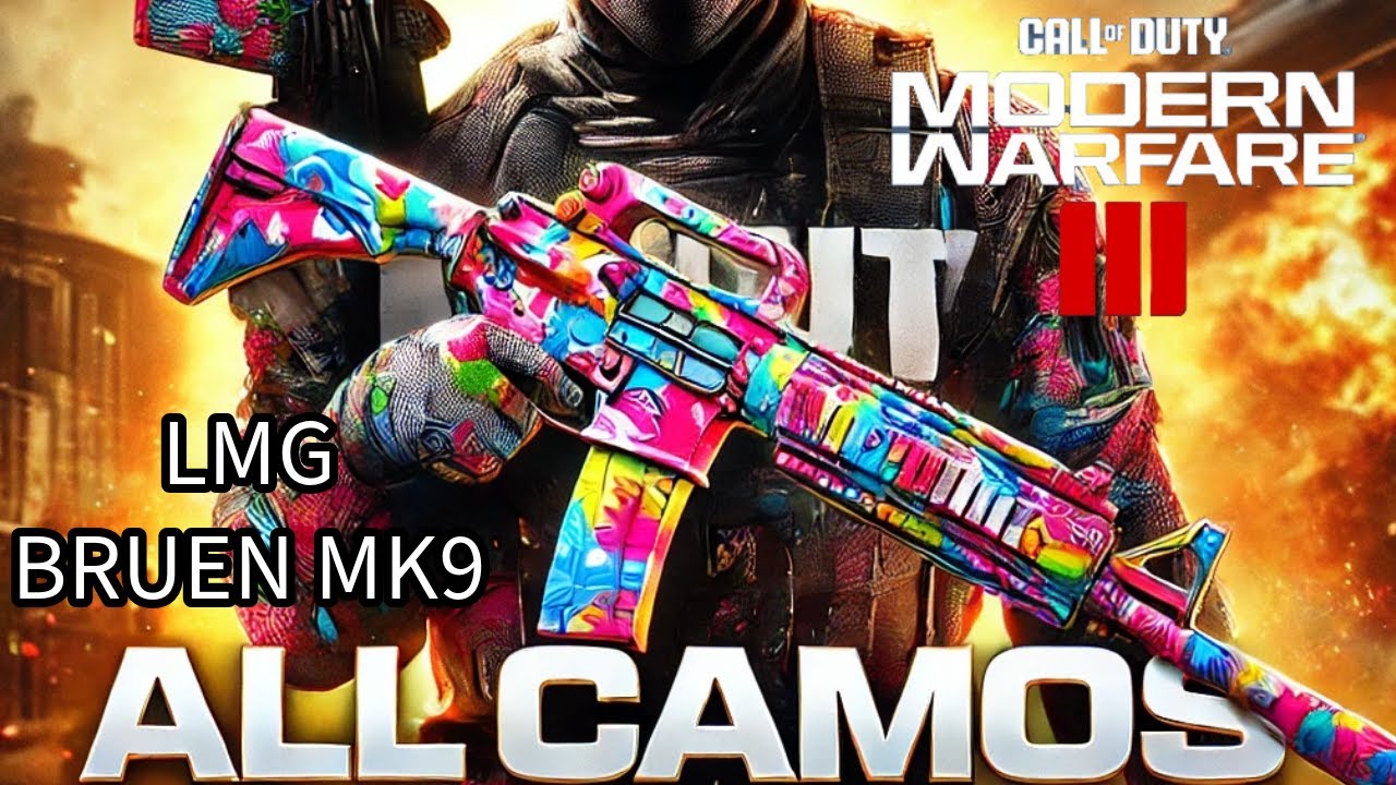 🏆Call of Duty: Modern Warfare III (PS5) LMG: "BRUEN MK9" DOUBLE KILLS – 100% ALL CAMO JOURNEY 🏆 ...