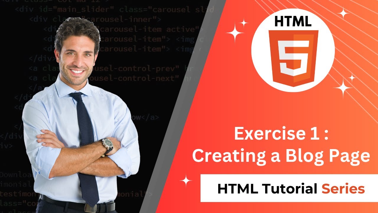🔥 HTML Tutorial #6 | Exercise 1 : Creating a blog page - YouTube