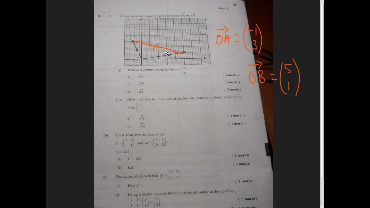 CXC Math Explained: CSEC Math Jan 2012 Paper 2 Question 11 a - YouTube