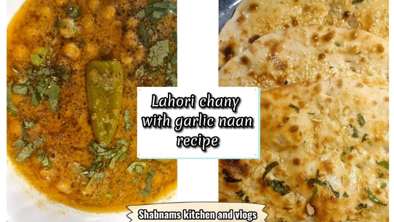 Lahori chany with garlic naan recipe#easy #yummy #shabnam's kitchen and ...