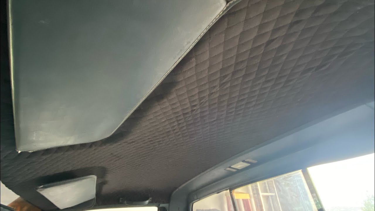 Installing New Headliner in the OBS Chevy - YouTube