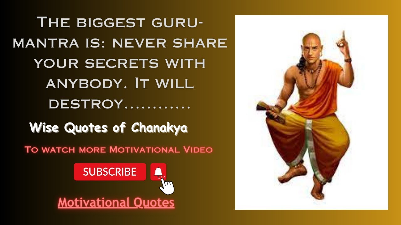 Chanakya Motivational Speech, Wise Quotes of Chanakya, Chanakya ...