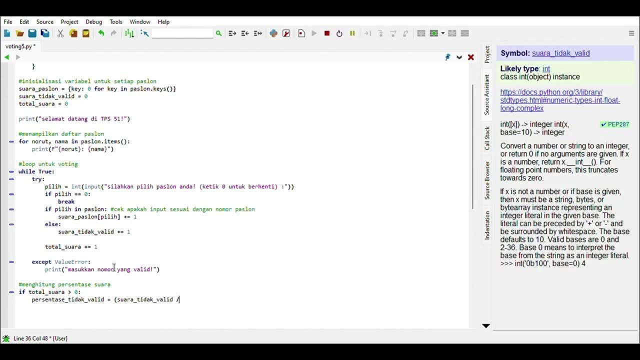 Python: Sistem Voting - YouTube