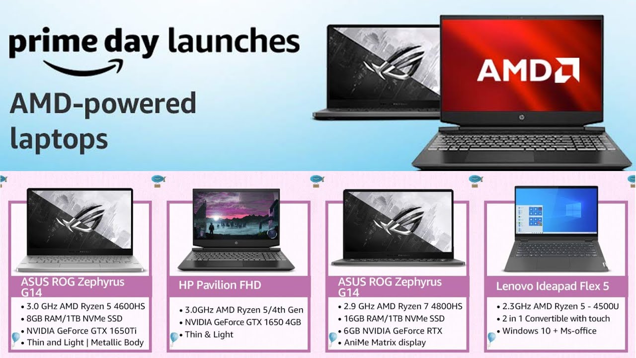 AMD Ryzen Powered Laptops to Launch on Amazon Prime Day Sale - YouTube