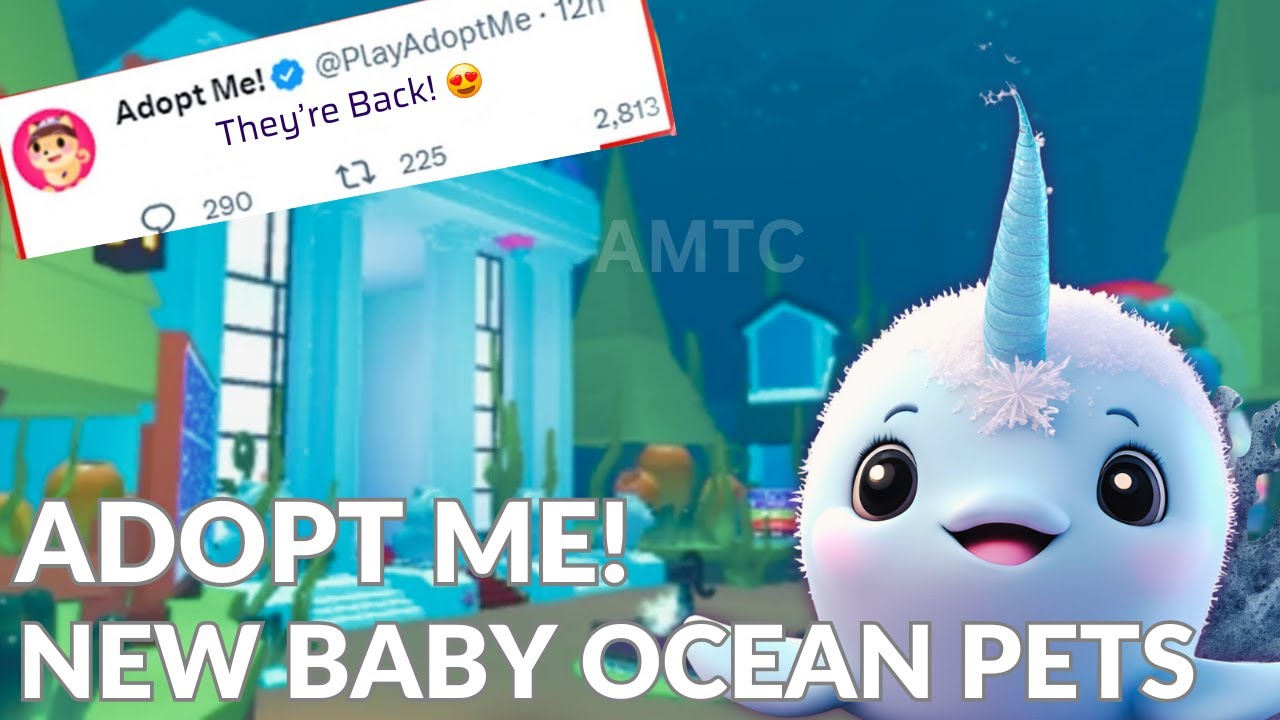 🎉*RETURNED*🎉 Ocean Pets 🌊 Coming To Adopt Me - Roblox - YouTube
