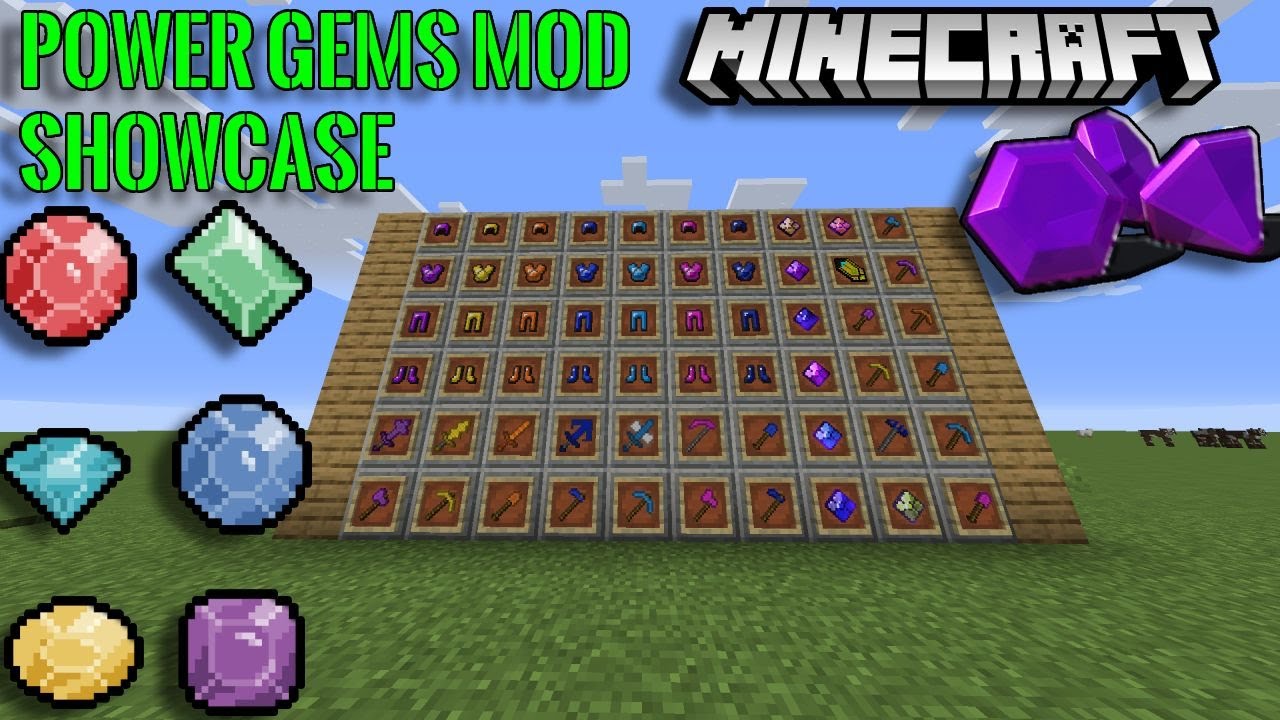 (Minecraft) Power Gems Mod Showcase - YouTube