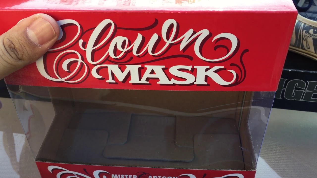 Mr. Cartoon Clown Mask - YouTube