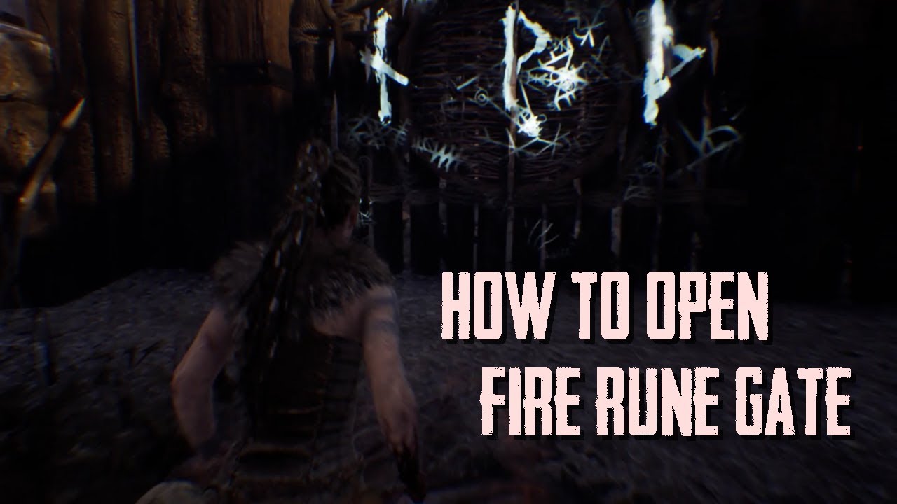 Hellblade Senua's Sacrifice How to Open Fire Rune Gate #2 Gameplay ...