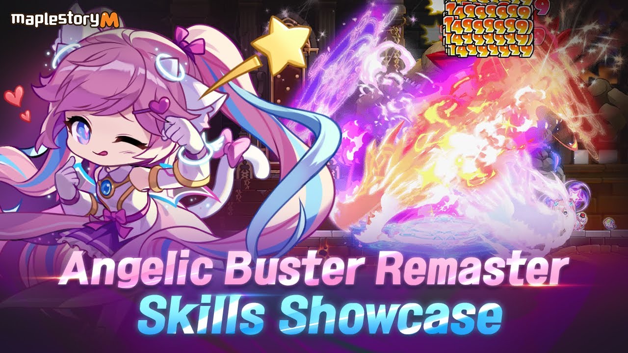 Angelic Buster Remastered Skills ShowcaseㅣMapleStory M - YouTube