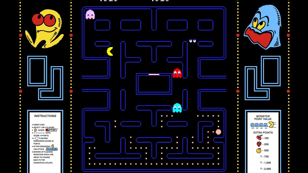 Pacman: The Pokey (Clyde) Bug MAME - Full 1440p60 HD - YouTube