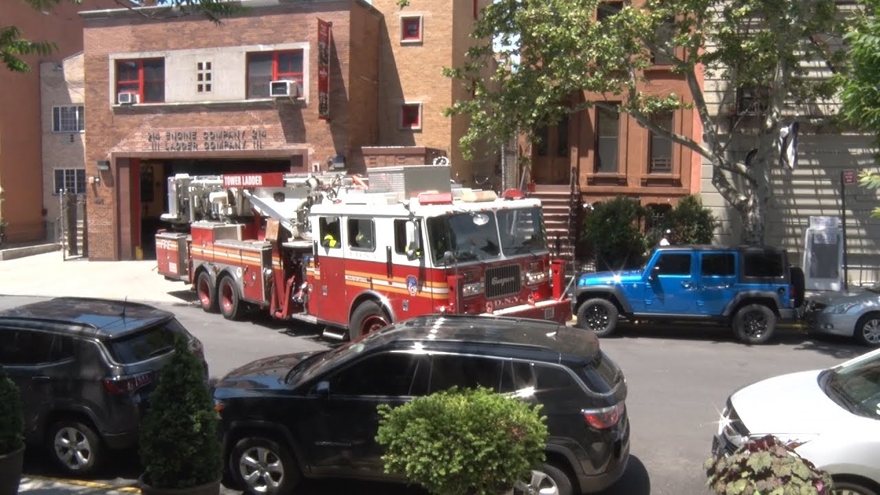 FDNY Engine 214 Tower Ladder 111 - YouTube