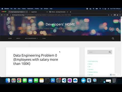 Data Engineering Problem 0 (Employees with salary more than 100K) PostgreSQL | PySpark | Spark ...
