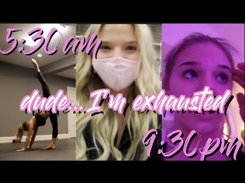 day in the life of a full time youtuber/ high school student/ dancer ...