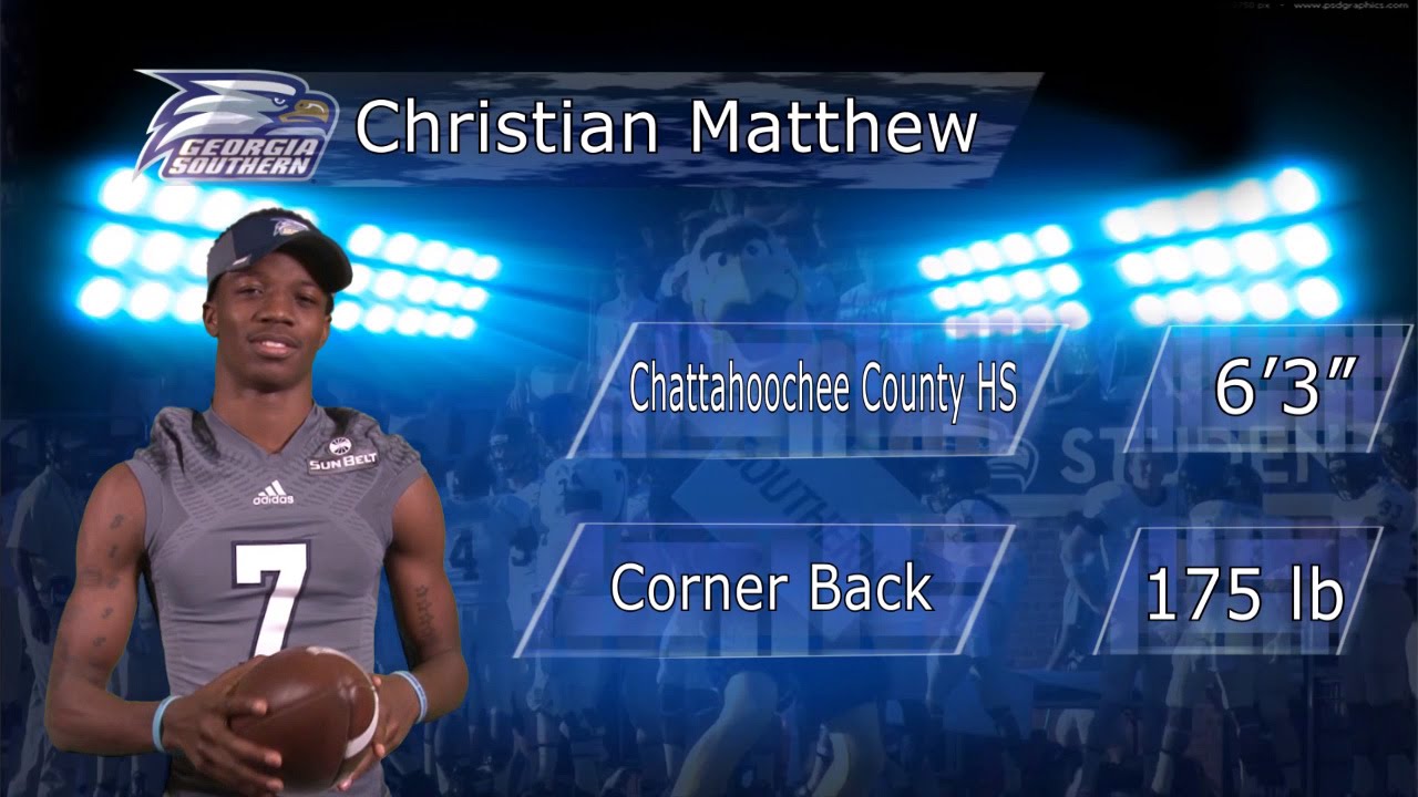2015 Georgia Southern Football Signing Day - Christian Matthew - YouTube