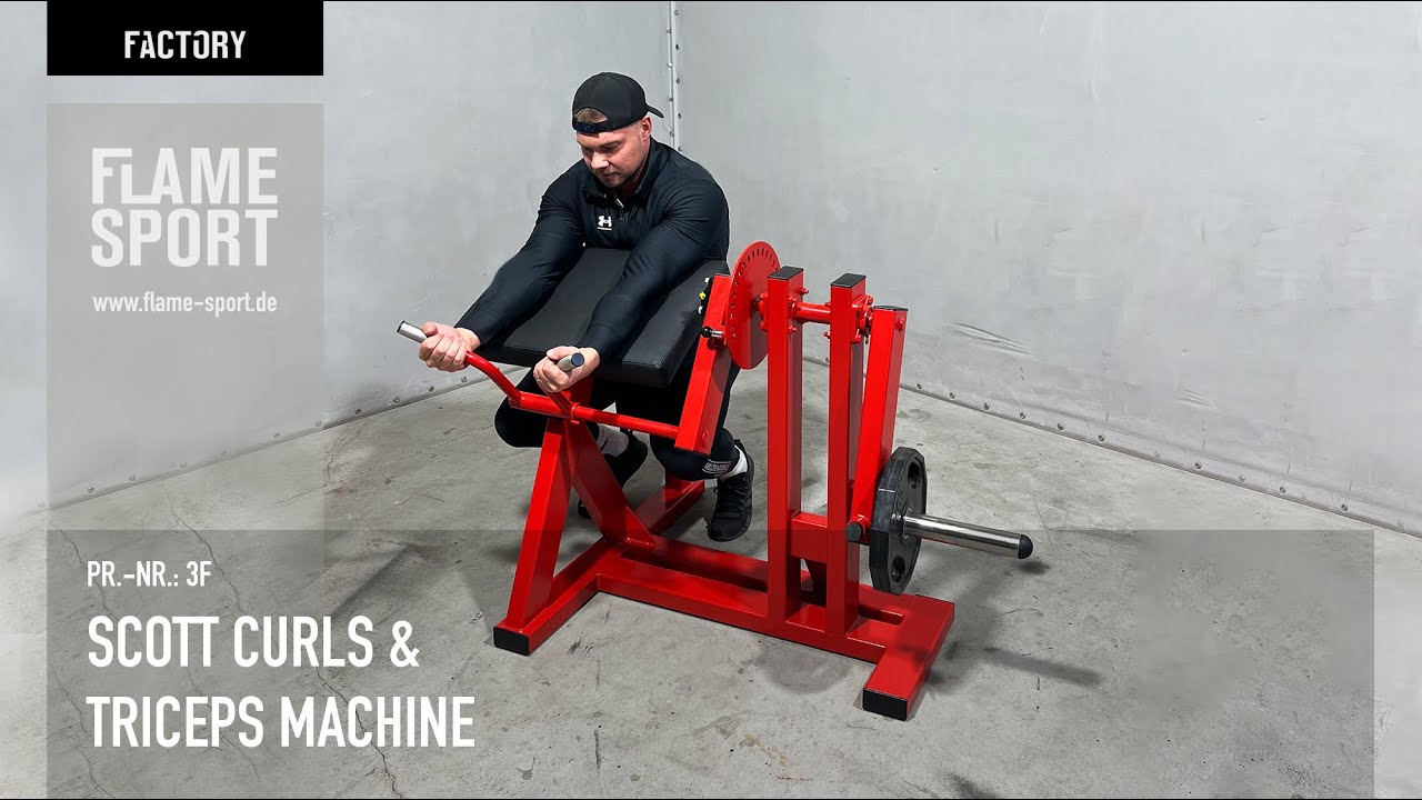 Scott Curls & Triceps Machine (3F) | FLAME SPORT - YouTube