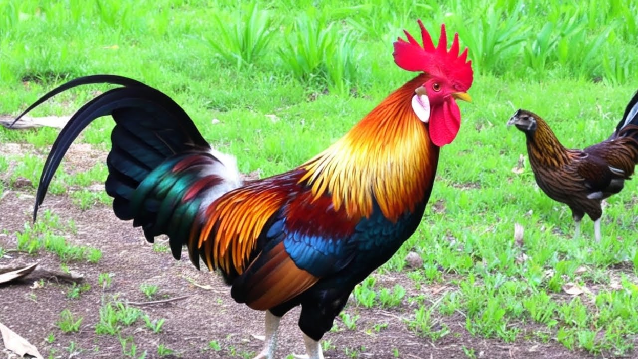 WORLD'S MOST HANDSOME WILD ROOSTER! - YouTube
