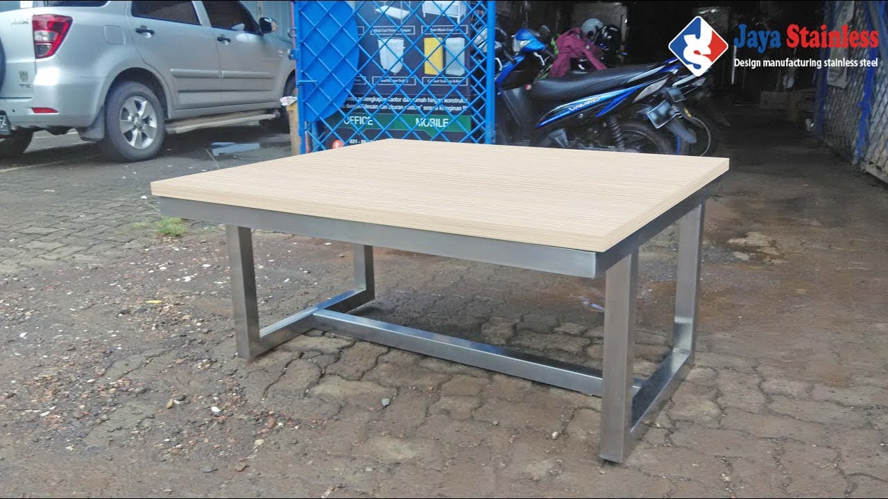 081310045708 - Kaki meja stainless - Meja cafe stainless - Kaki meja ...