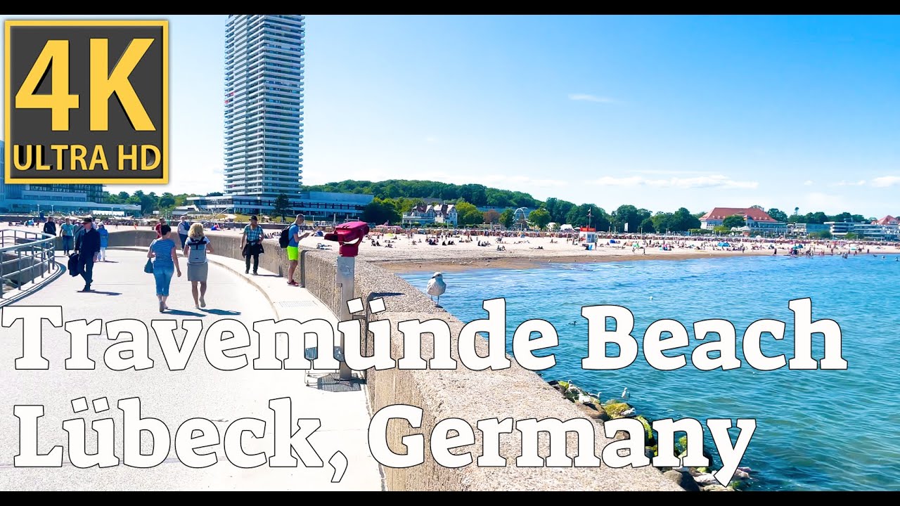 The mesmerizing Travemünde Beach 🏝️ | Lübeck, Germany 🇩🇪 | 4K UHD 60fps ...