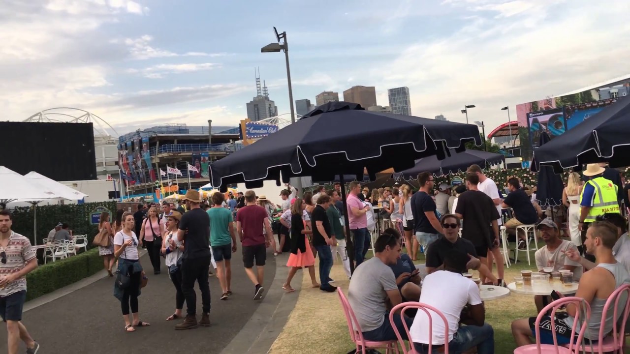Melbourne Park during the 2018 Australian Open in Melbourne, Australia ...