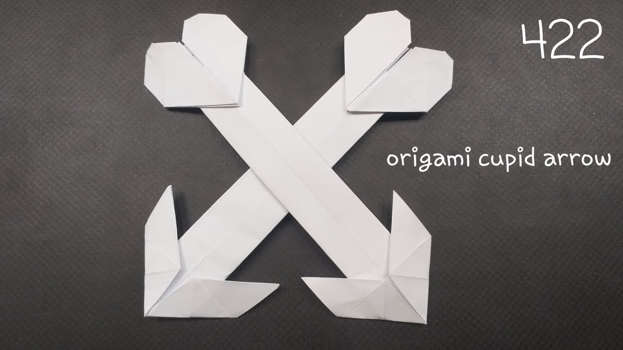 Орігамі стріла амура origami cupid arrow - YouTube