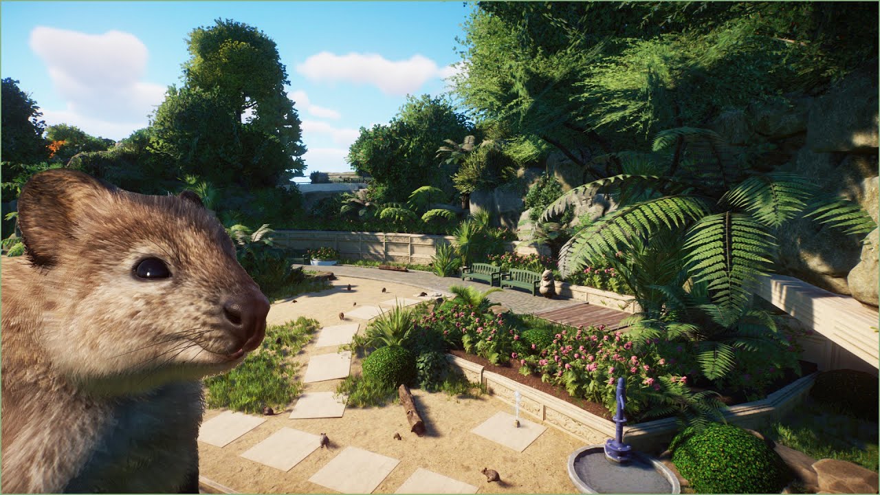 🌷Little quokka walkthrough garden habitat | Quaco Zoo | Planet Zoo ...