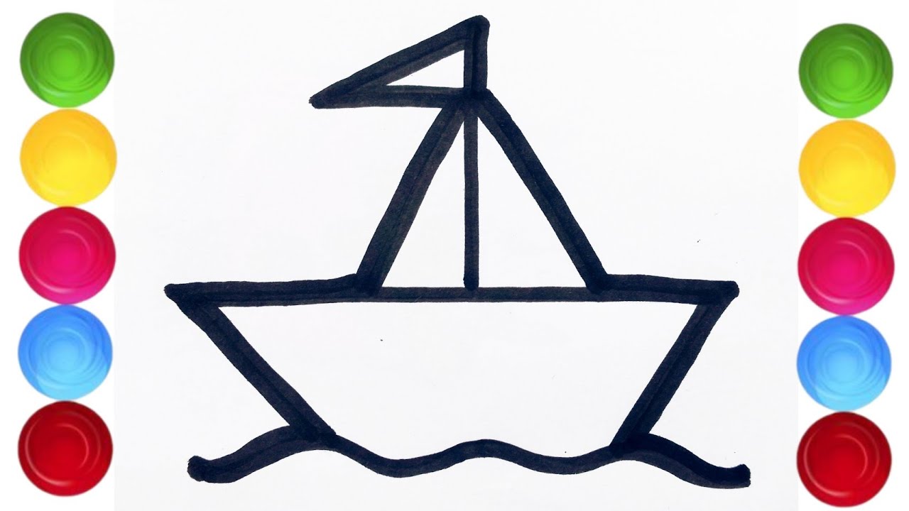 How to draw easy boat |I step by step ll easy drawing/Rb Drawing for ...