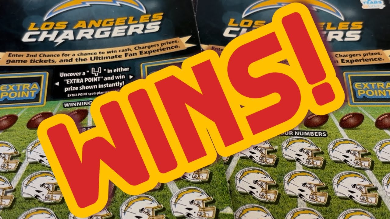 Let’s go Chargers ‼️ #california #lottery #scratchers #win #shortvideo ...