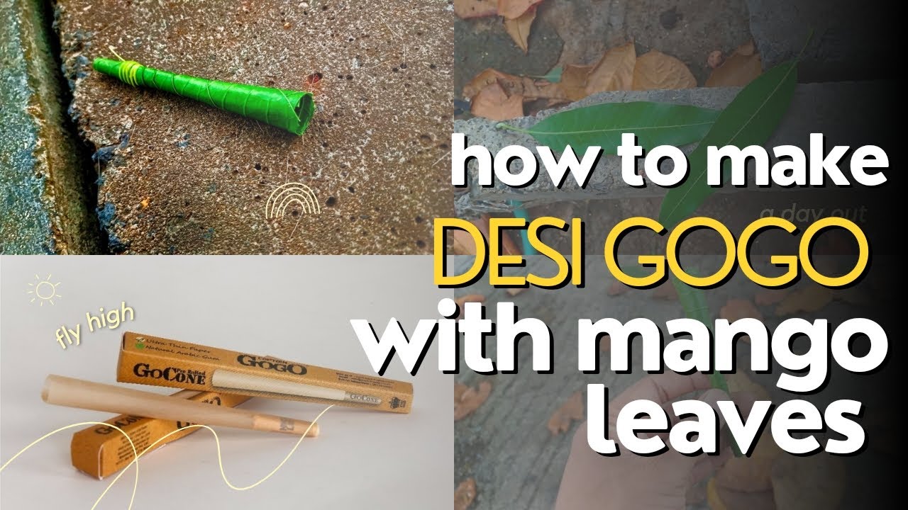 Desi GOGO |देसी गोगो आम के पत्तों से बनी चिलम - YouTube
