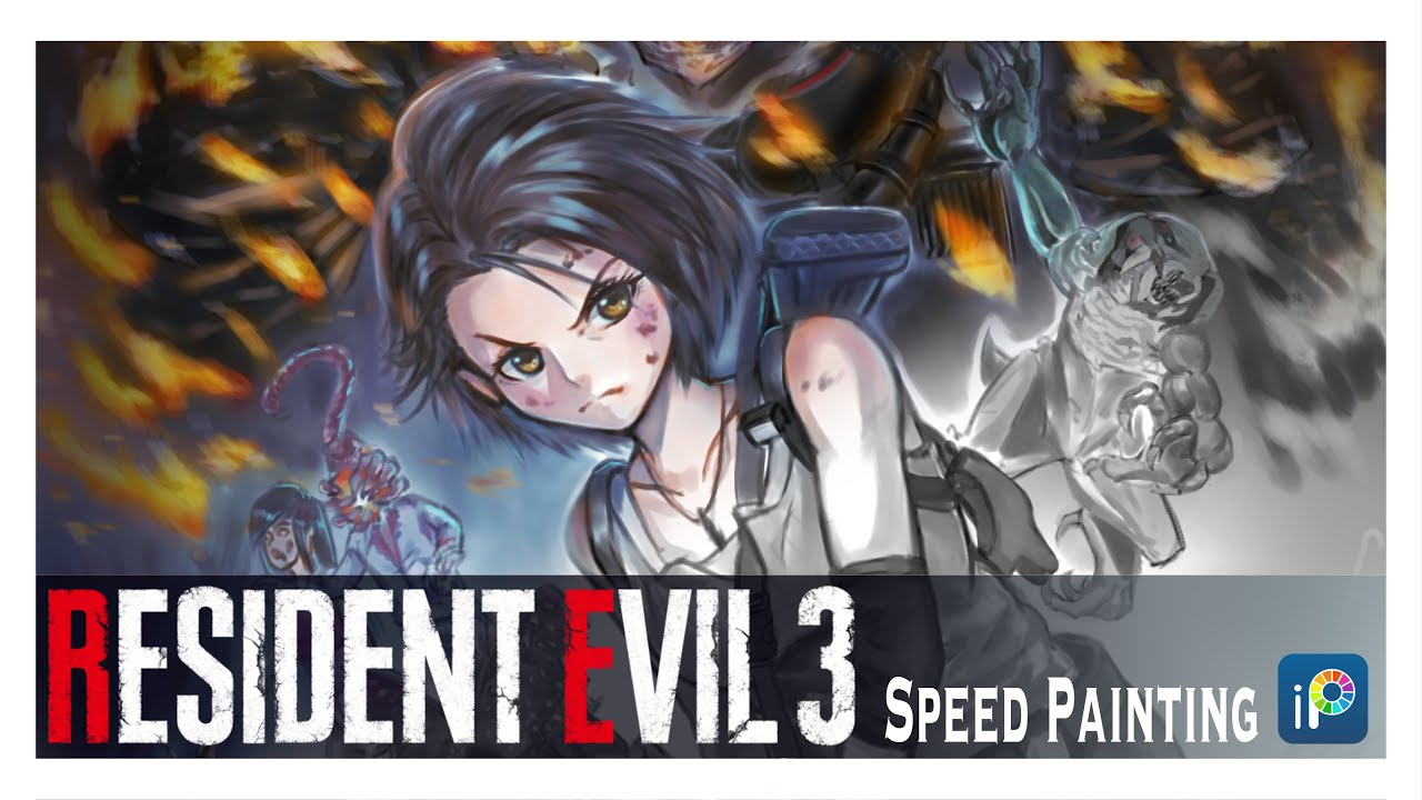 [SPEED PAINTING] IbisPaint｜Resident Evil 3 Remake｜Fanart｜IPad Pro - YouTube