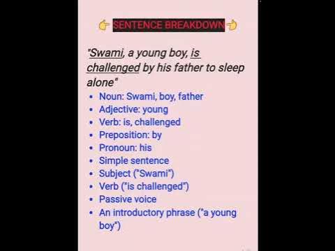 Learn English Grammar by Sentence Breakdown| Parts of Speech - YouTube