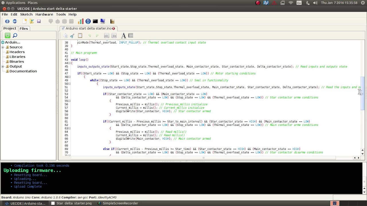 Arduino motor starters tutorial #3. Programming Arduino for star delta ...