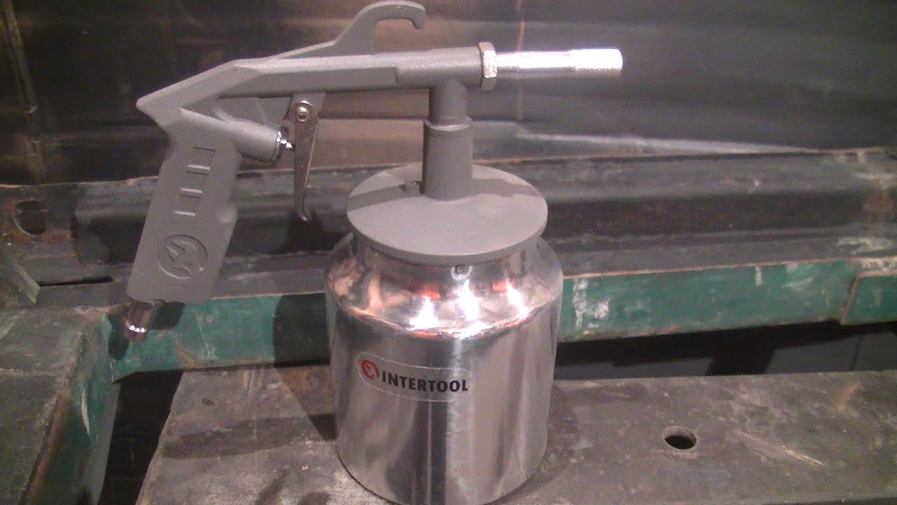 Пістолет для піскоструйки INTERTOOL PT-0705. Як піскоструїти за допомогою компресора. - YouTube