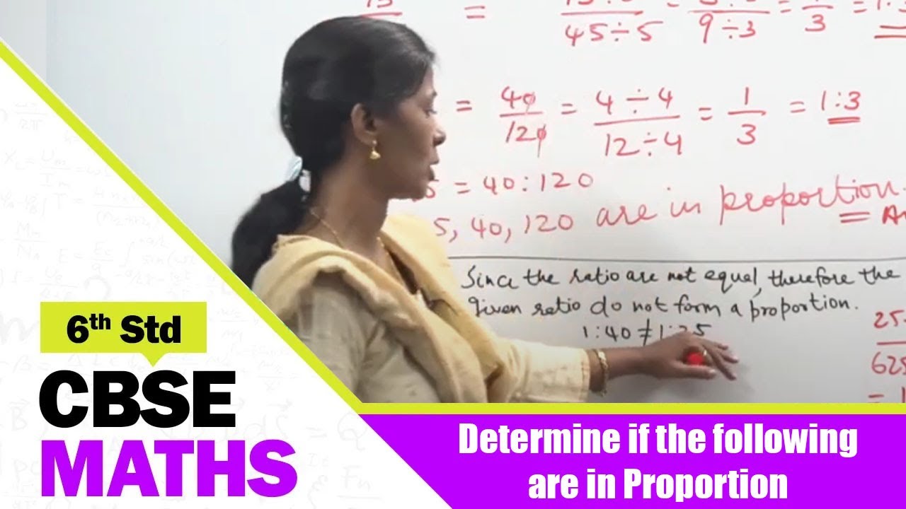 6th Std CBSE Maths Syllabus | Determine if the following are in ...