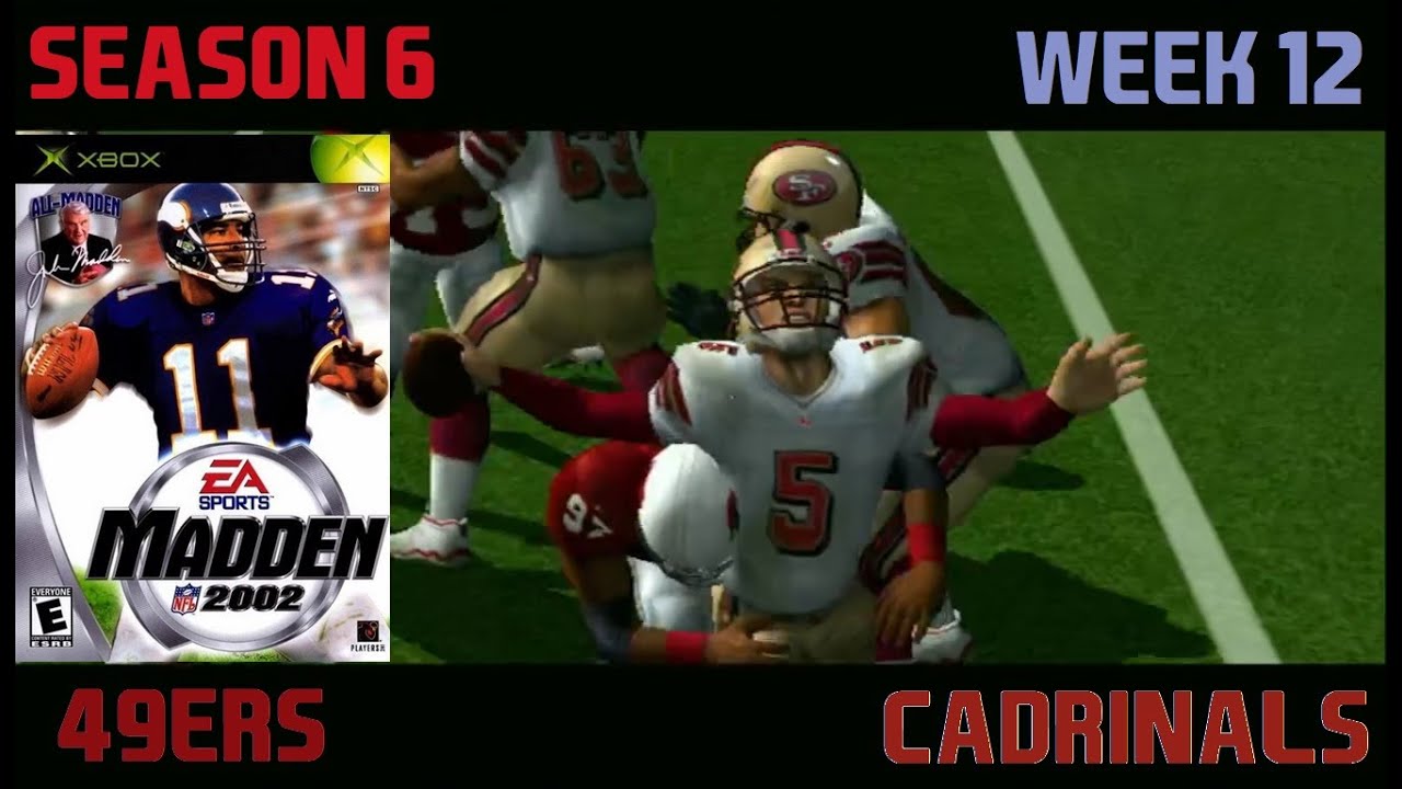 Madden 2002 Franchise S06W12 49ers at Cardinals - YouTube
