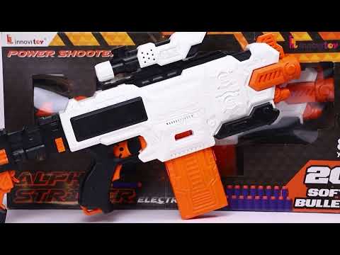 🚀 Alpha Striker Gun: The Ultimate Toy for Kids 8+! | 20 Foam Bullets, Battery-Powered Fun! 🔋🎯