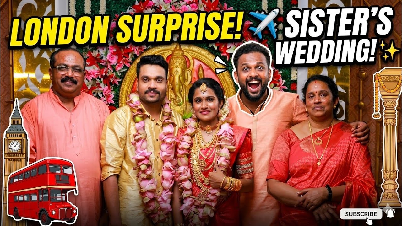 അനിയത്തിയുടെ കല്യാണം ️ #Surprise entry #surprise visit famil#UK # ...