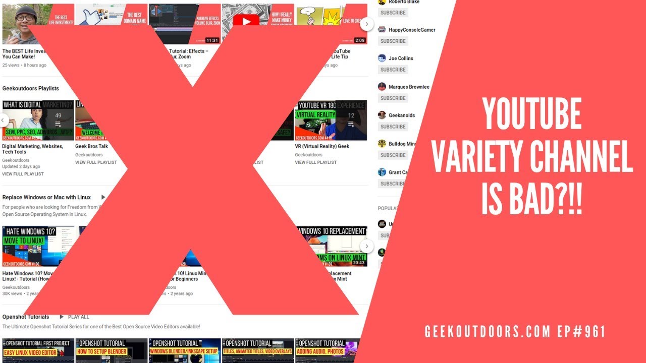 Why I Have a YouTube Variety Channel and Why You Shouldn’t ...