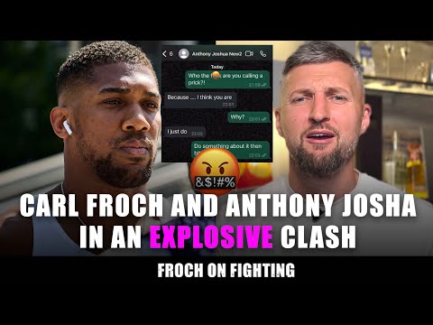 CARL FROCH AND ANTHONY JOSHUA IN HEATED EXCHANGE AFTER AJ DUBOIS PRESS CONFERENCE