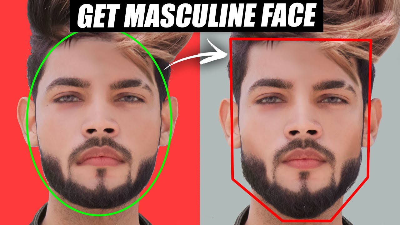 6 Ways To Get A Masculine Face | Get MASCULINE FACE - YouTube