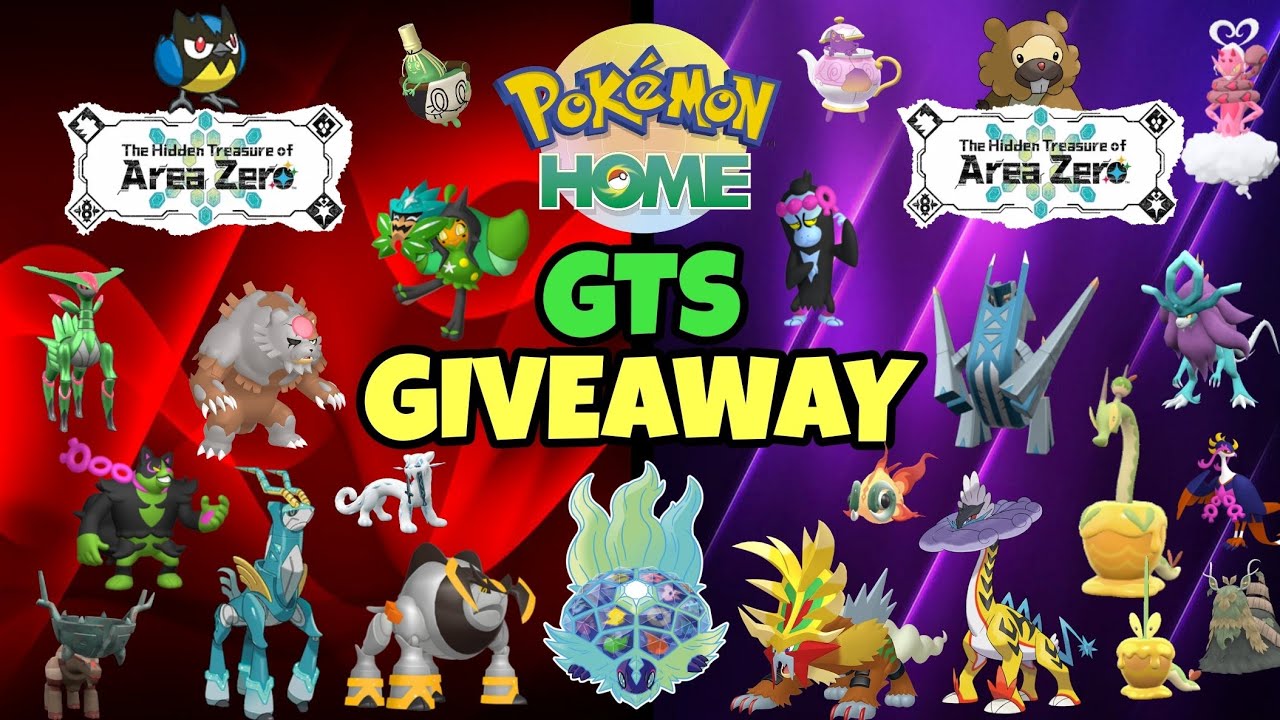Pokemon HOME: GTS Giveaway Shiny & DLC Pokemon (see list in description ...
